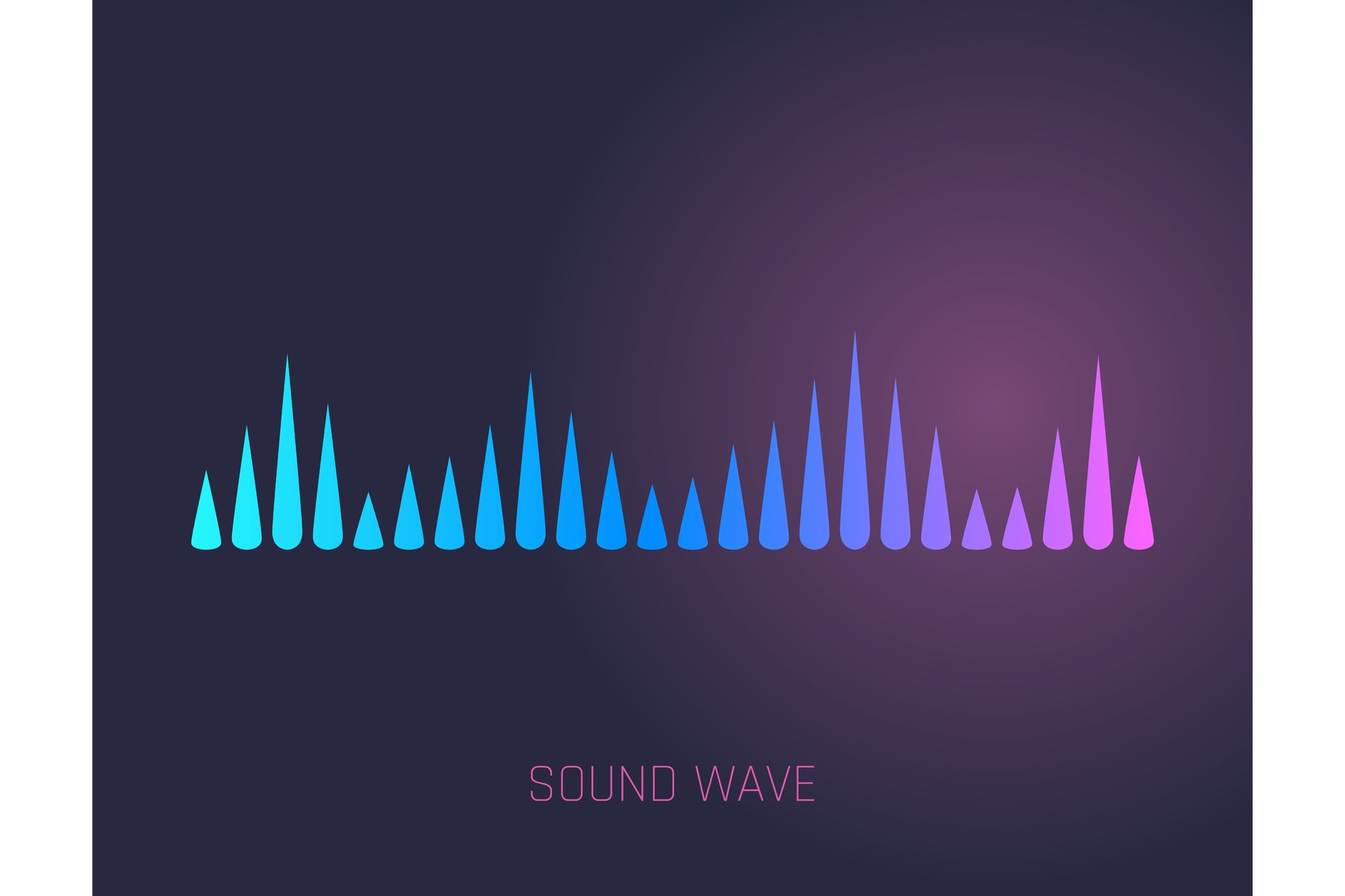 Vector music sound waves, a Technology Illustration by Things for ...
