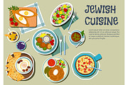 Jewish cuisine menu | Graphics ~ Creative Market
