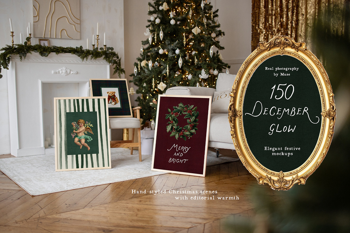December Glow 150 Christmas Mockups