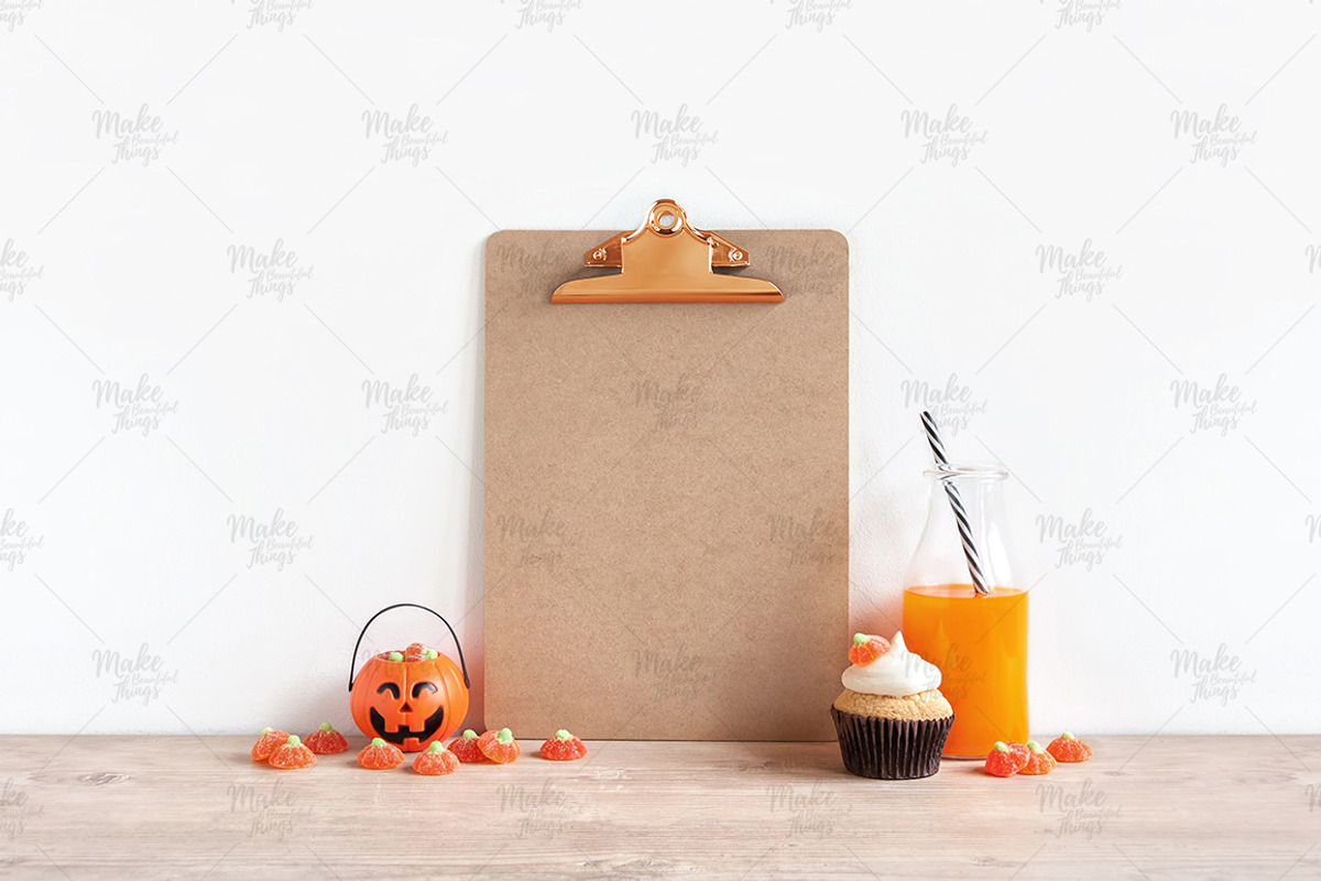 Halloween clipboard mockup / 3 sizes, a Cups & Container Mockup by Make ...