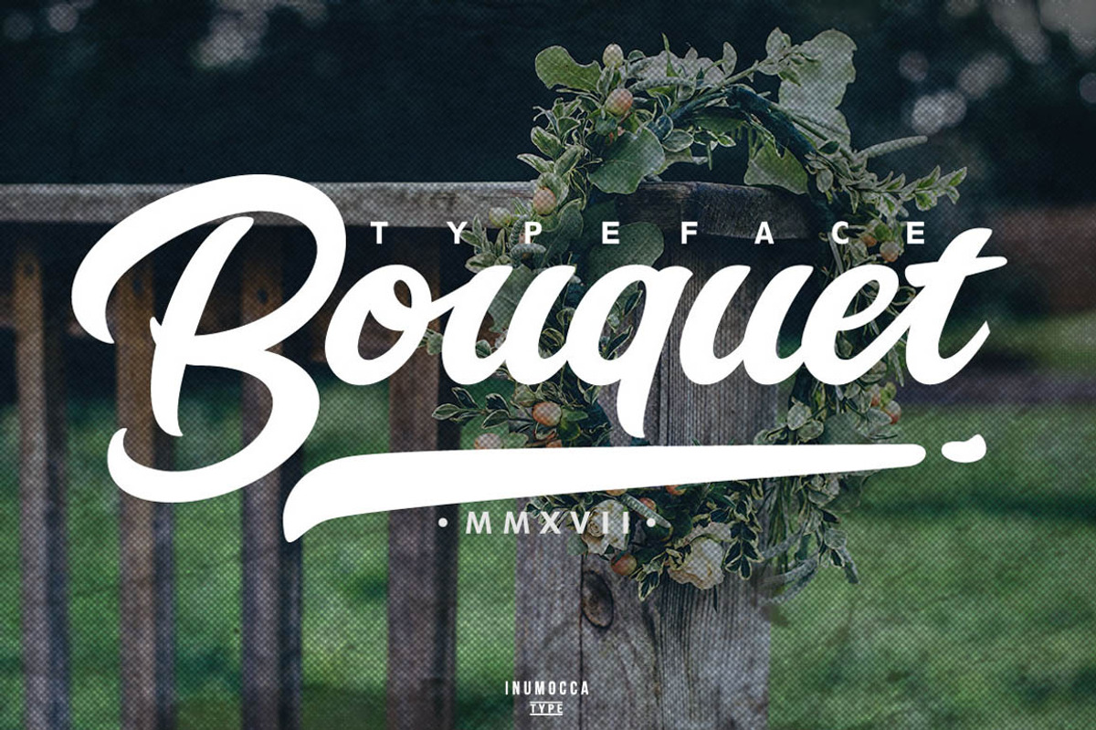 Bouquet Typeface, a Script Font by inumocca_type