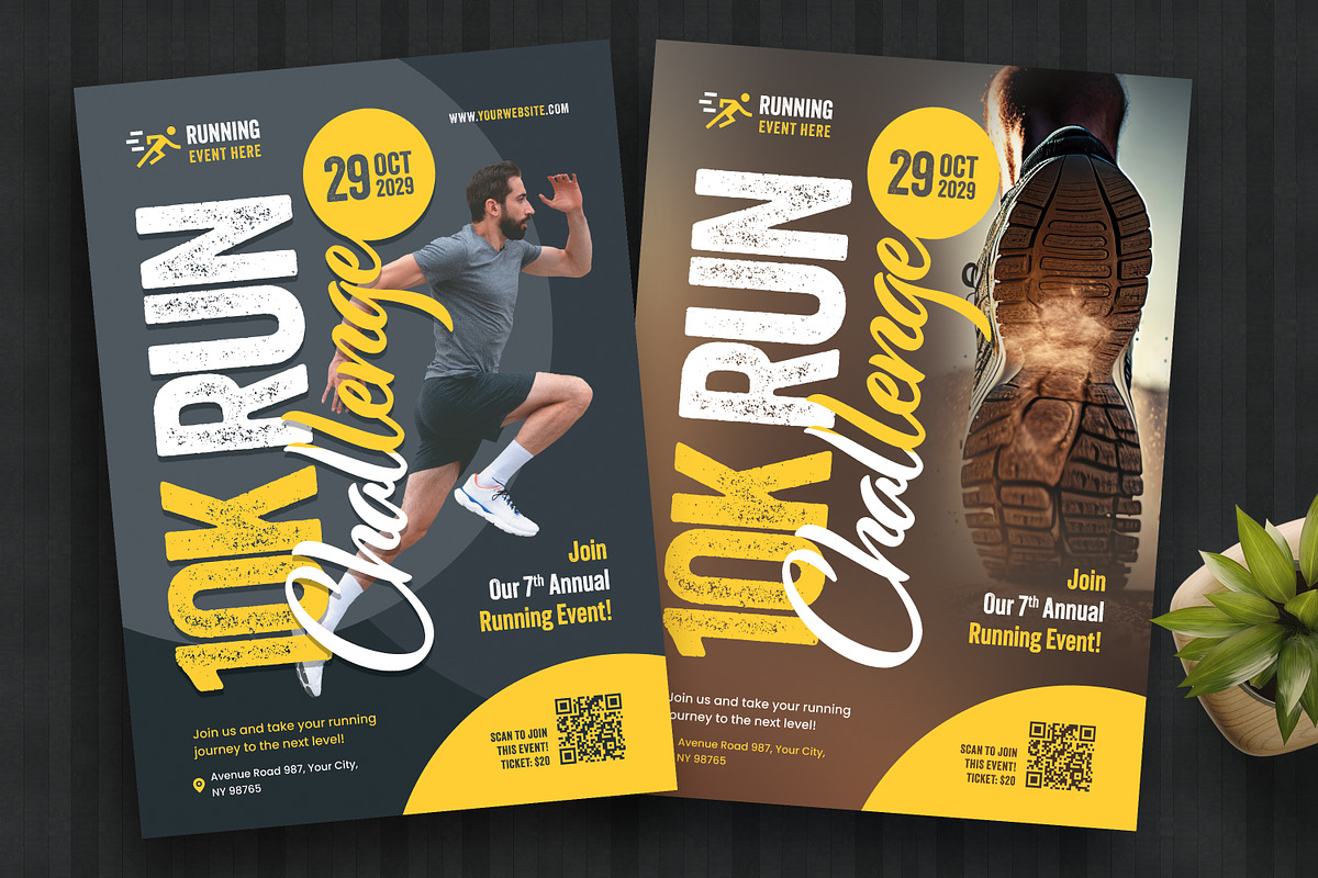 Running Challenge Flyer Template, a Flyer Template by Boostock