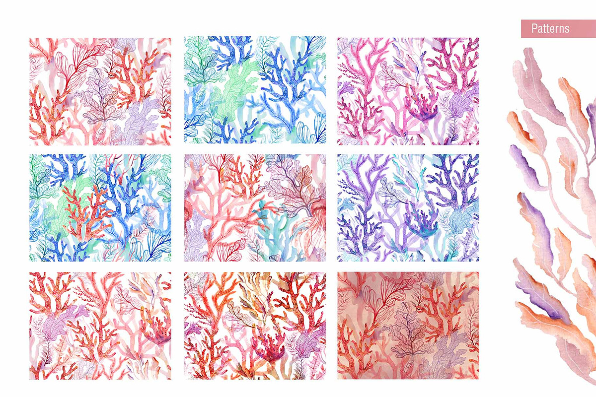 Living coral, a Pattern Graphic by emeraldthue