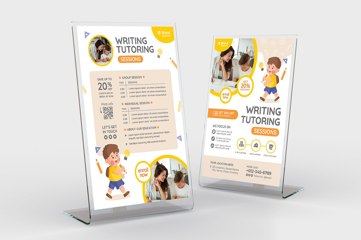 Cute School Education Flyer, a Flyer Template by BrandPacks