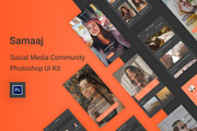 Social Media Community UI Kit (PSD), an UI Kit Template by themelove