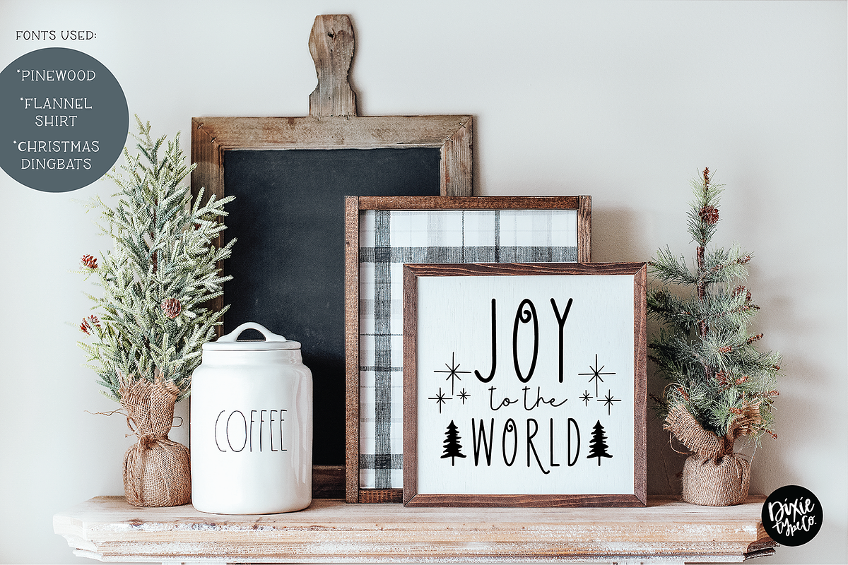 FARMHOUSE CHRISTMAS FONT BUNDLE, a Script Font by Blush Font Co.