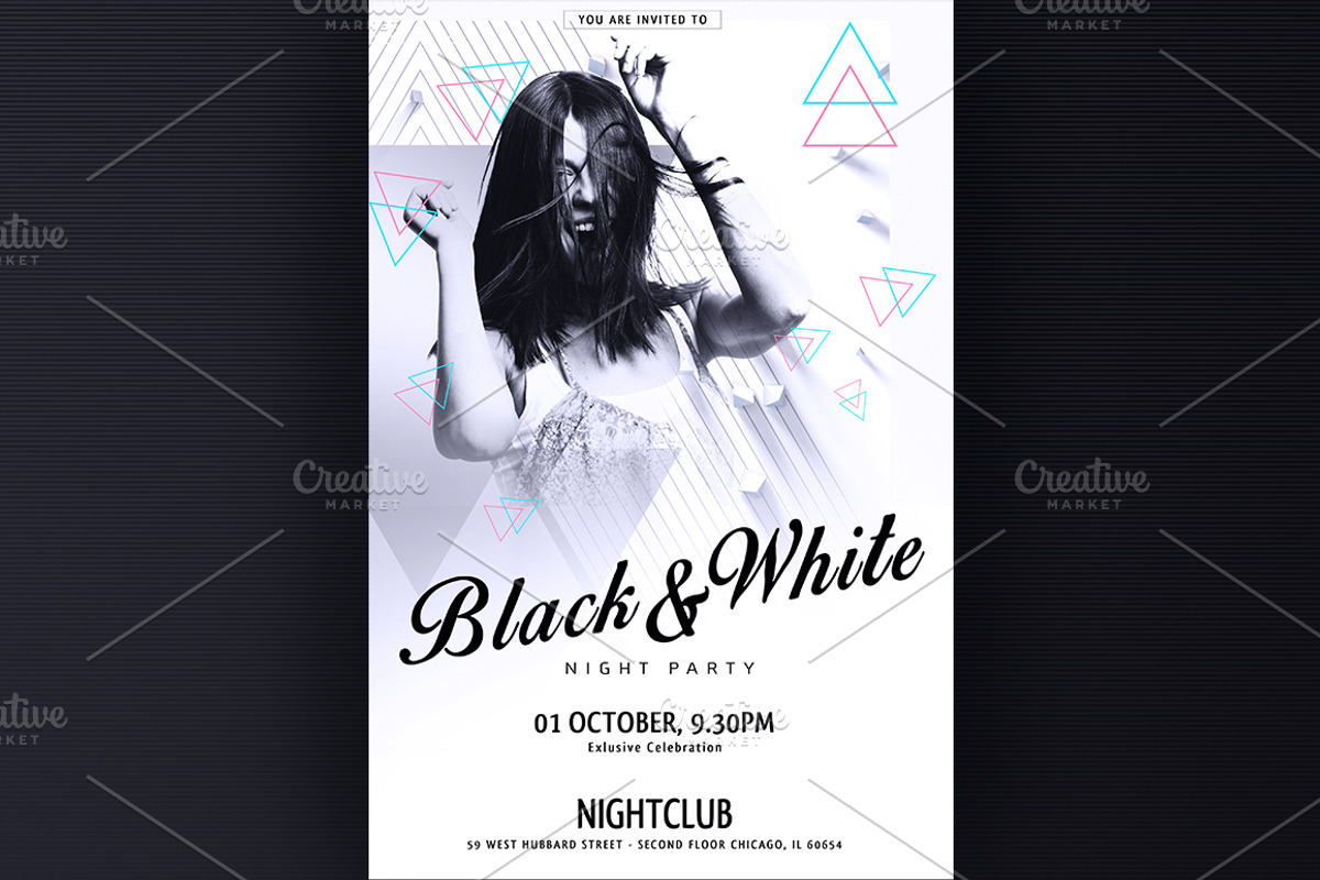 White Flyer Template, a Flyer Template by graystudio