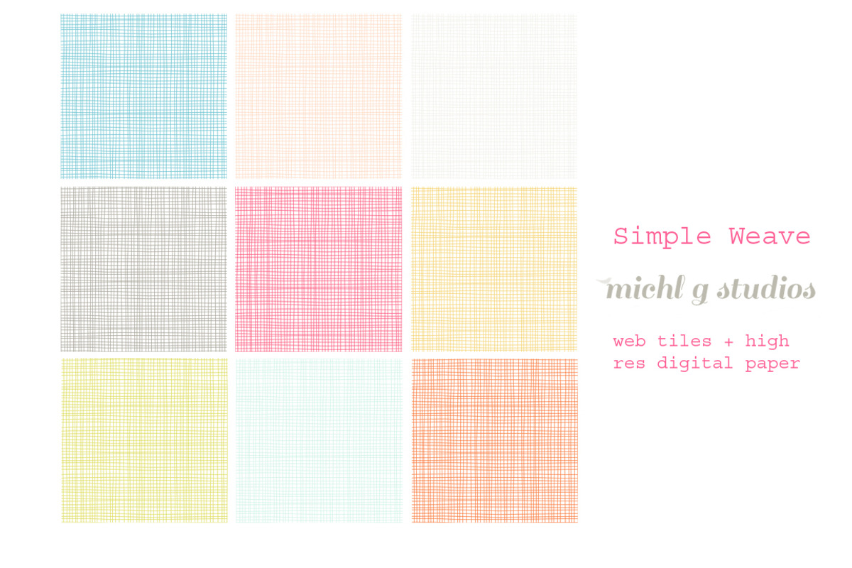 9 Simple Weave web tiles & high res, a Pattern Graphic by michLg ...