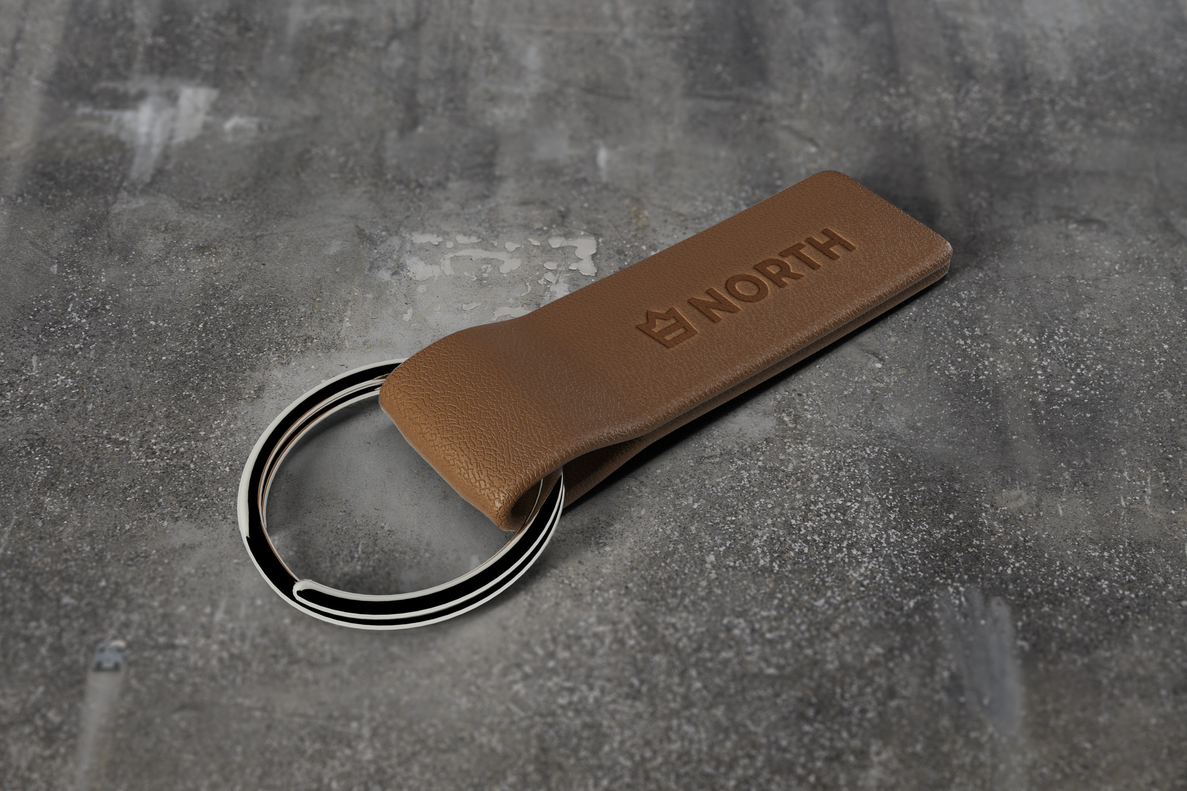 Leather Keychain Logo Mockup, a Product Mockup by artimasa