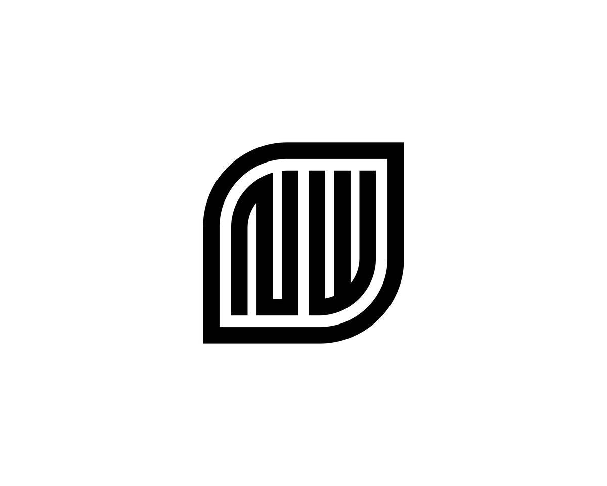 NW logo design vector template, a Branding & Logo Template by xcoolee