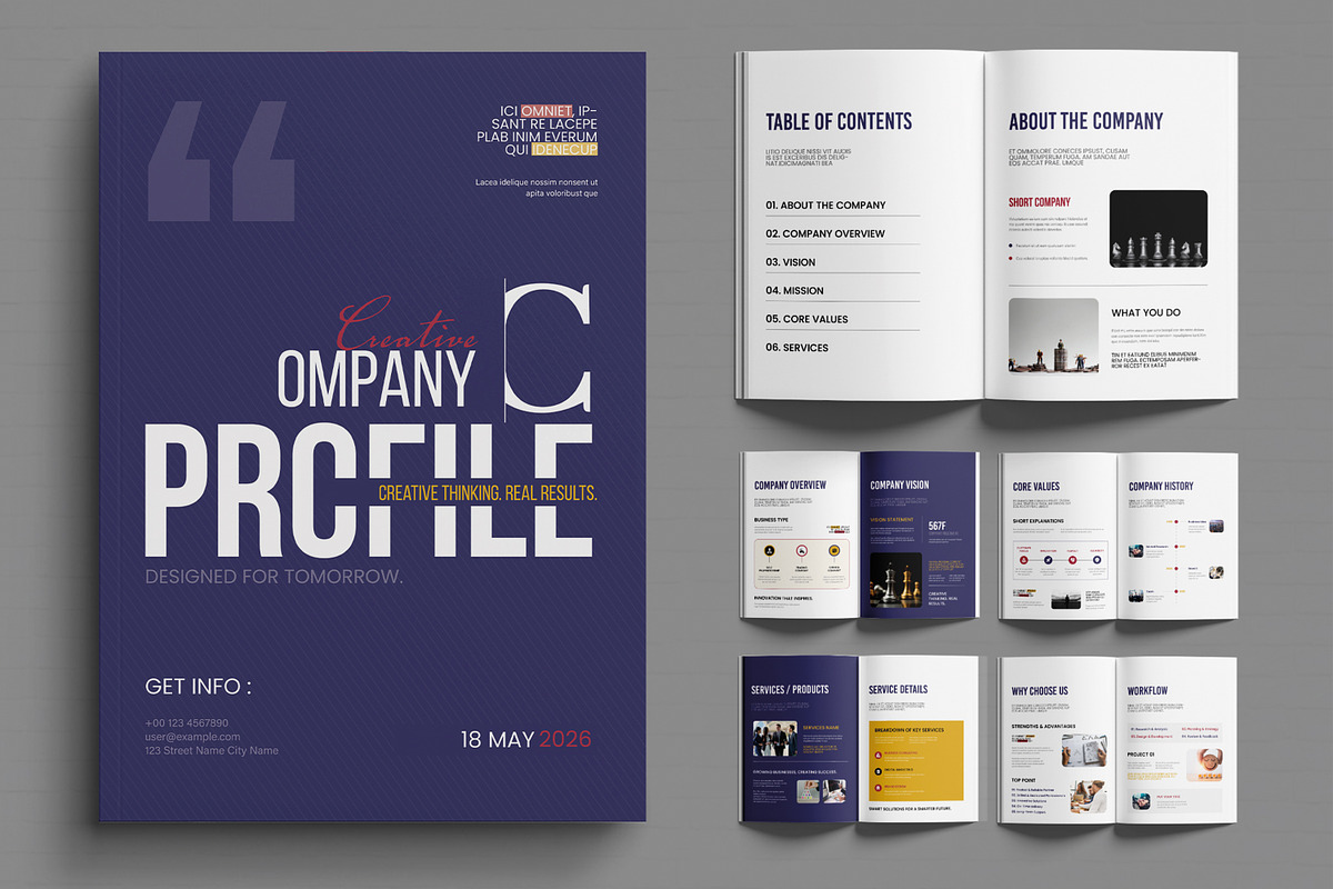 Company Profile Design for Business