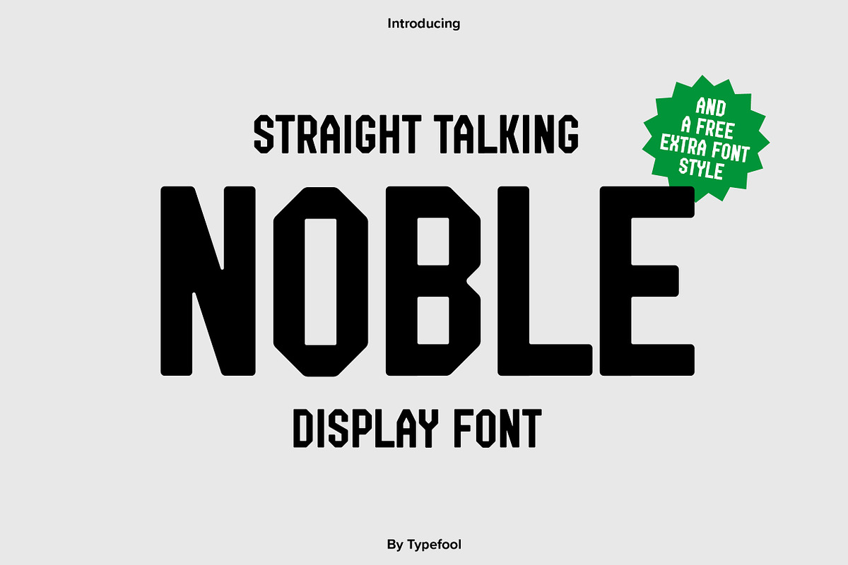 Noble - displayfont
