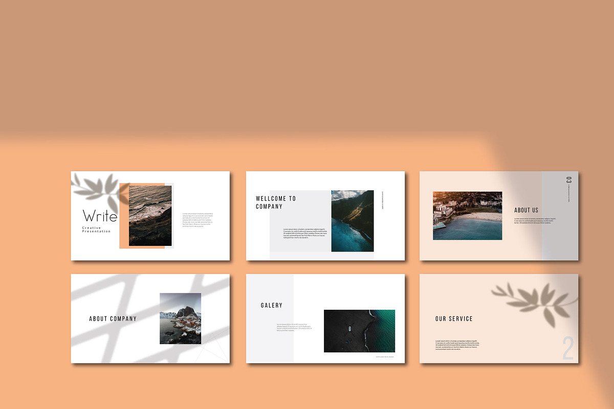 Write Google Slides, a Presentation Template by Spesifikdesign