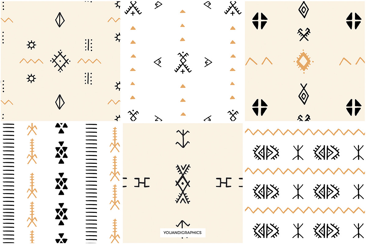 Moroccan Berber Patterns, a Pattern Graphic by Youandigraphics ...