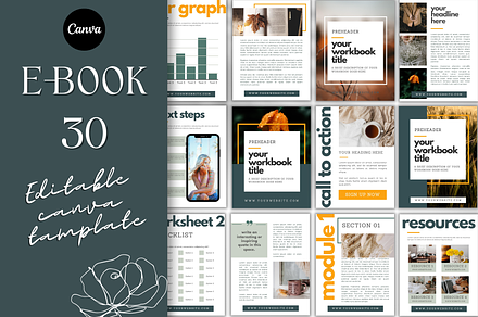 Ebook template digital assets for download designed to impress