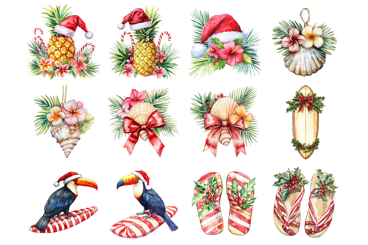 Tropical Aloha Christmas, a Graphic by CitraGraphics
