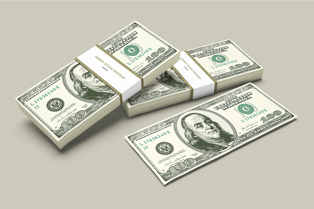 Money Stack Mockup, a Product Mockup by swsi-studio