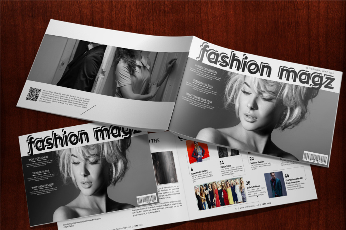 Fashion Magazine Style Presentation, a Presentation Template by Design ...