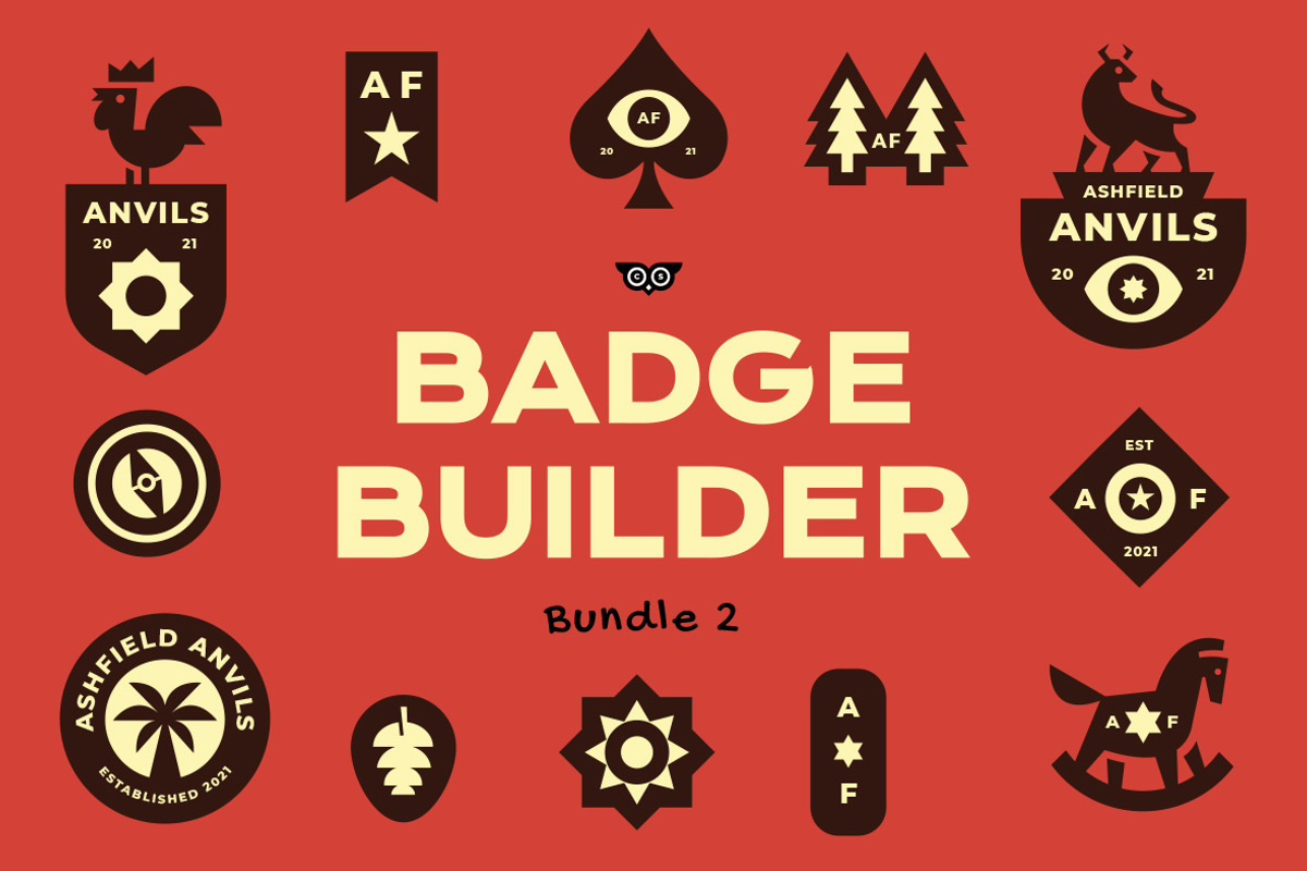 Badge Builder Bundle 2, a Branding & Logo Template by ClayStudio