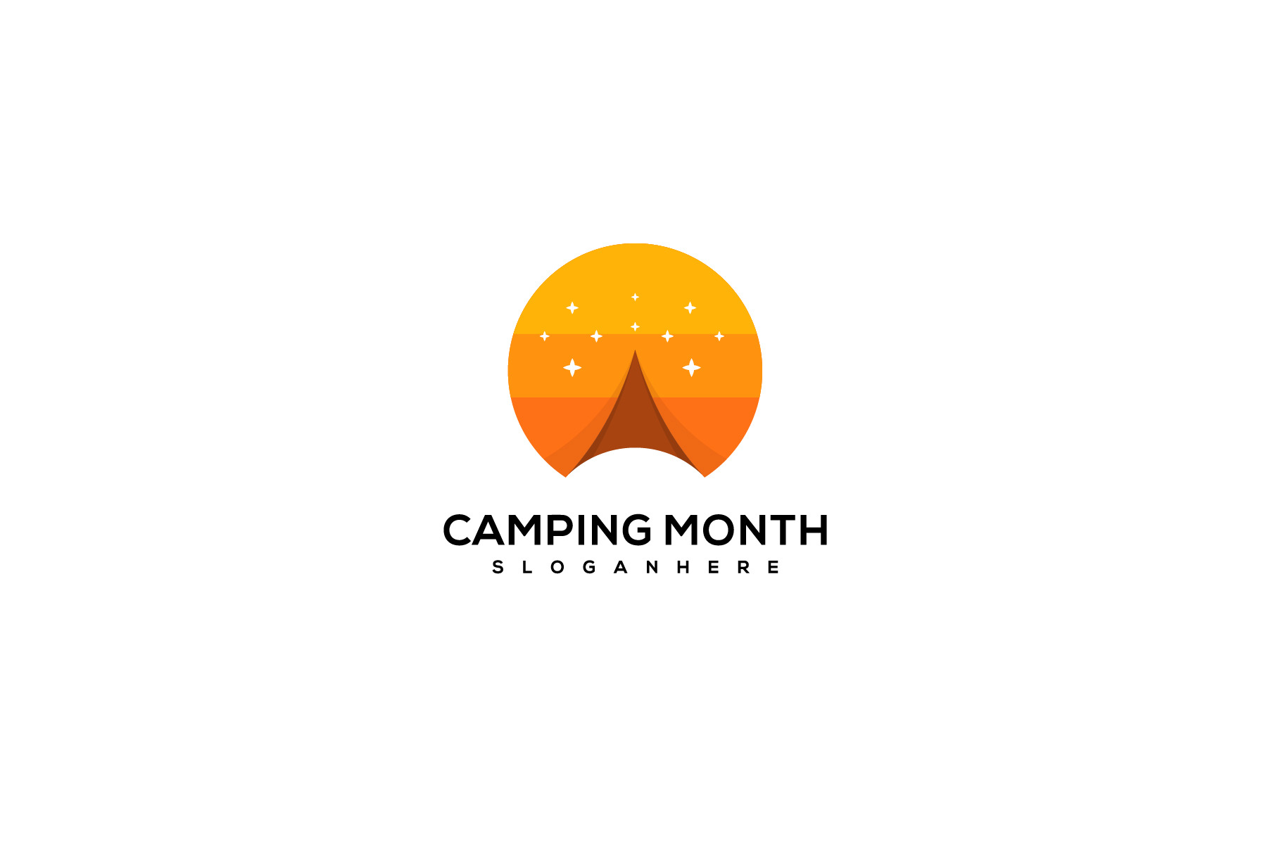 Creative Camping Month Logo icon, a Branding & Logo Template by OmerStudio