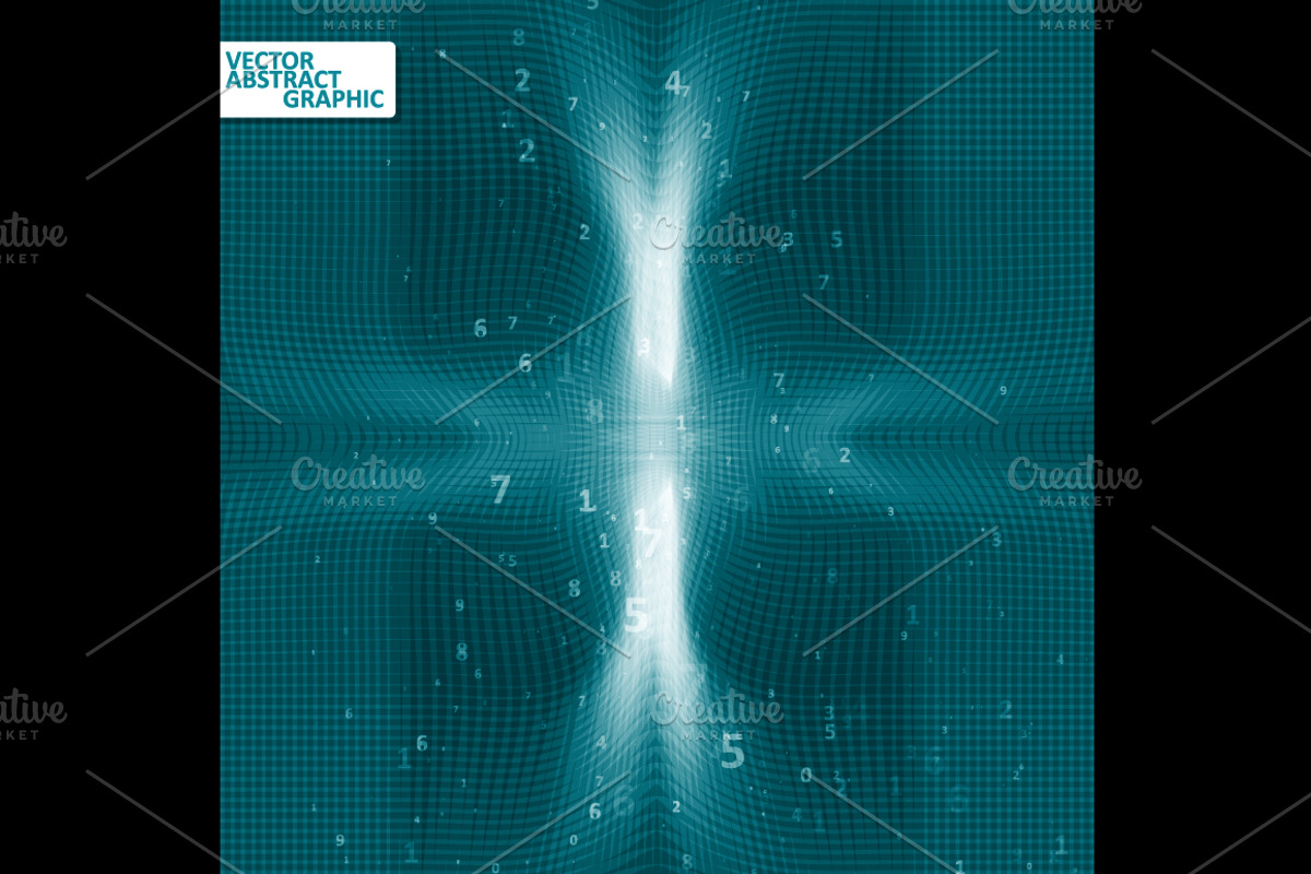 Set of digital code background, a Texture Graphic by majcot