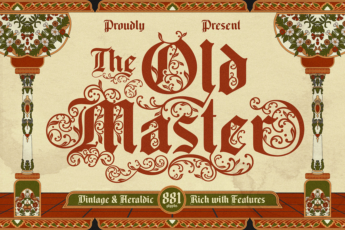 Old Master Typeface, a Blackletter Font by alit design