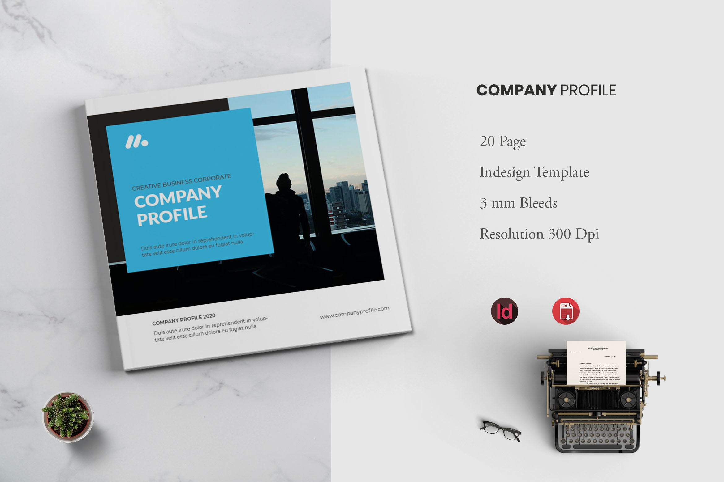 Company Profile, a Magazine Template by AQR Studio
