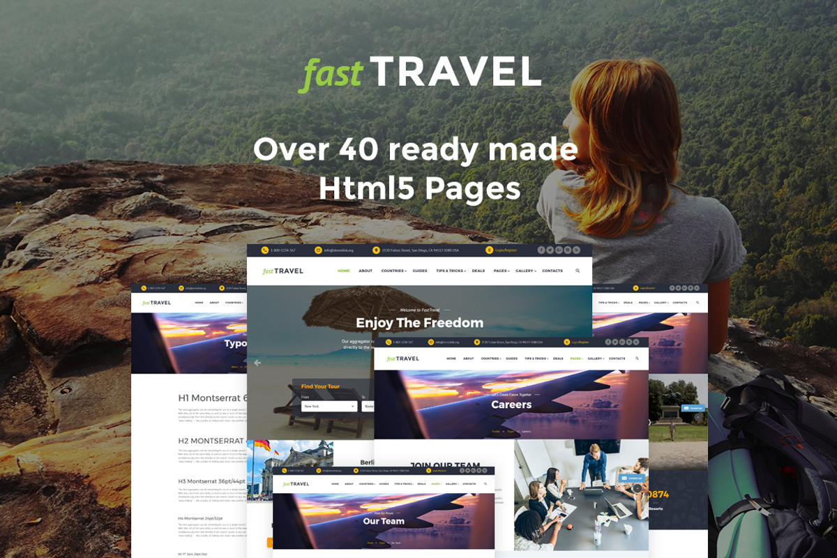 Travel Agency Website Template, a HTML Template by Zemez