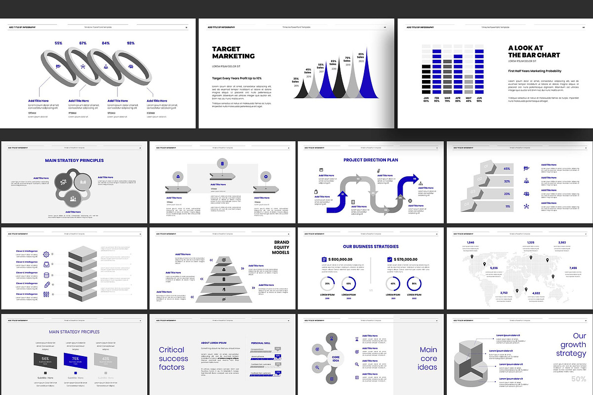 Blue PowerPoint Template, a Presentation Template by Artemis-products
