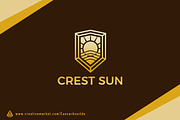 Crest Sun Logo Template, a Branding & Logo Template by Avartde Creative