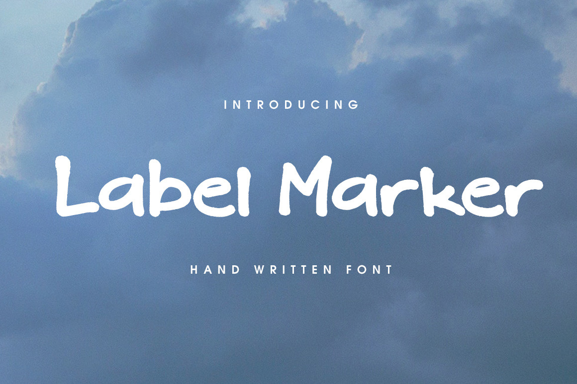 Label Marker Font, a Sans Serif Font by Creativeqube Design