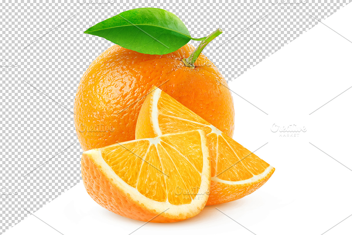 Wedges of orange fruit, an Object Graphic by Fruits+Veggies