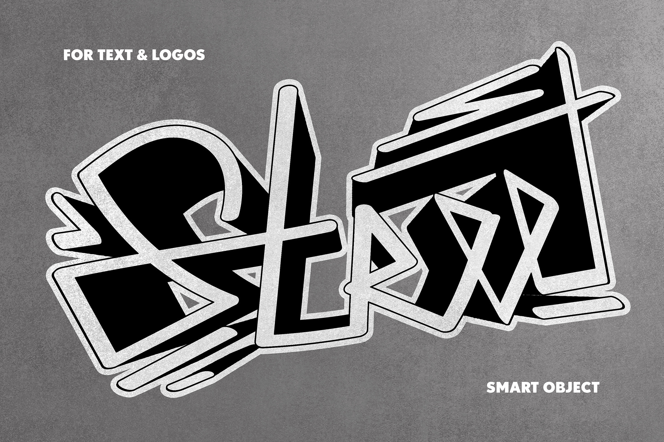 Graffiti Text & Logo Effect, a Mockup by Design Squad