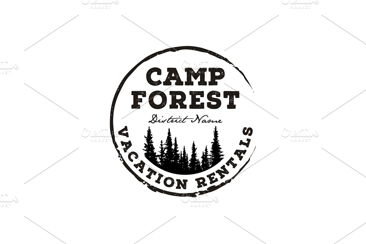 Evergreen pine fir tree forest logo, a Branding & Logo Template by Enola99d