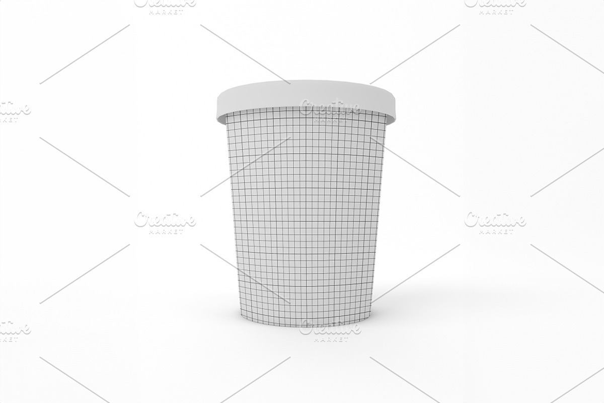 Ice Cream Tub Mockup, a Packaging Mockup by Qaleb Studio