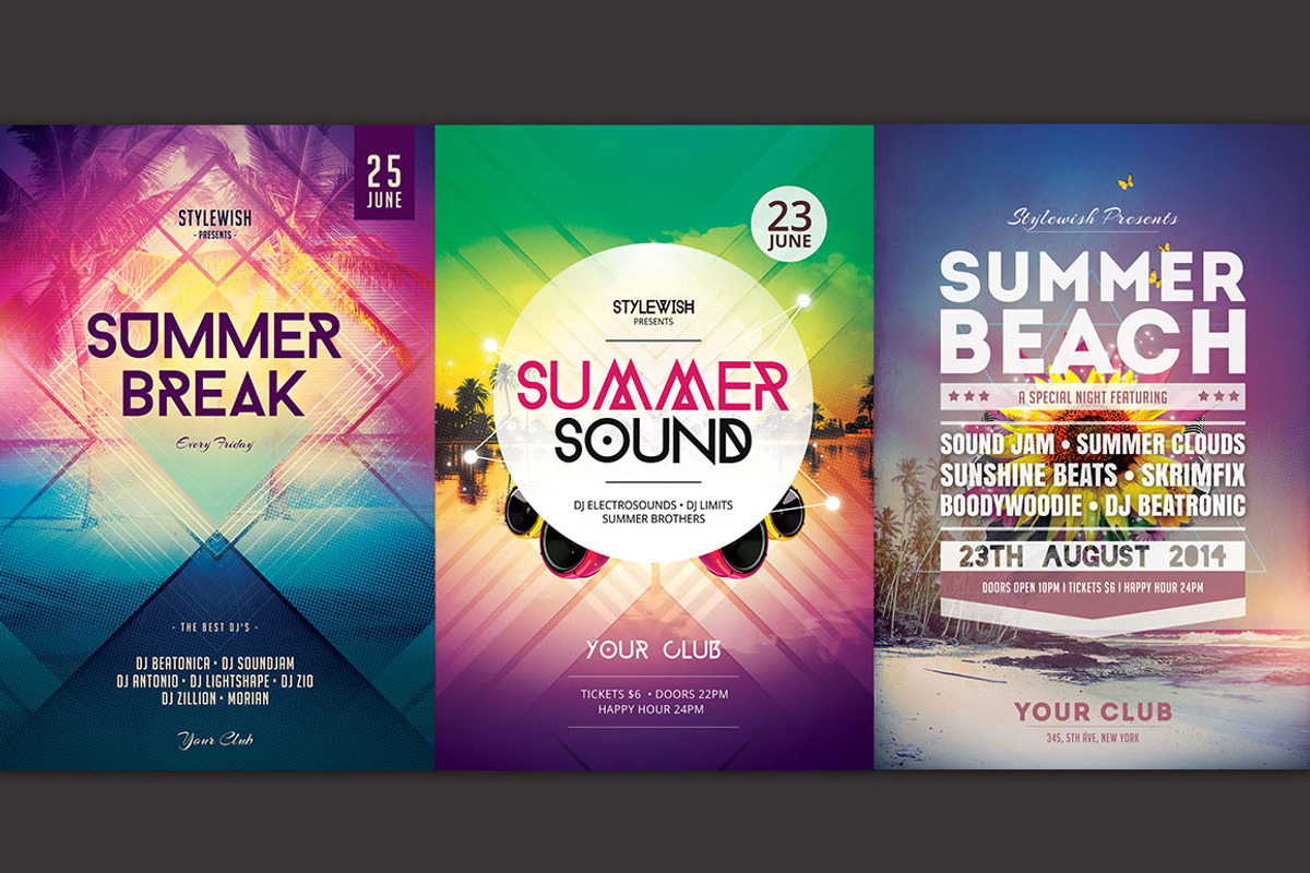 Ultimate Summer Flyer Bundle, a Flyer Template by styleWish