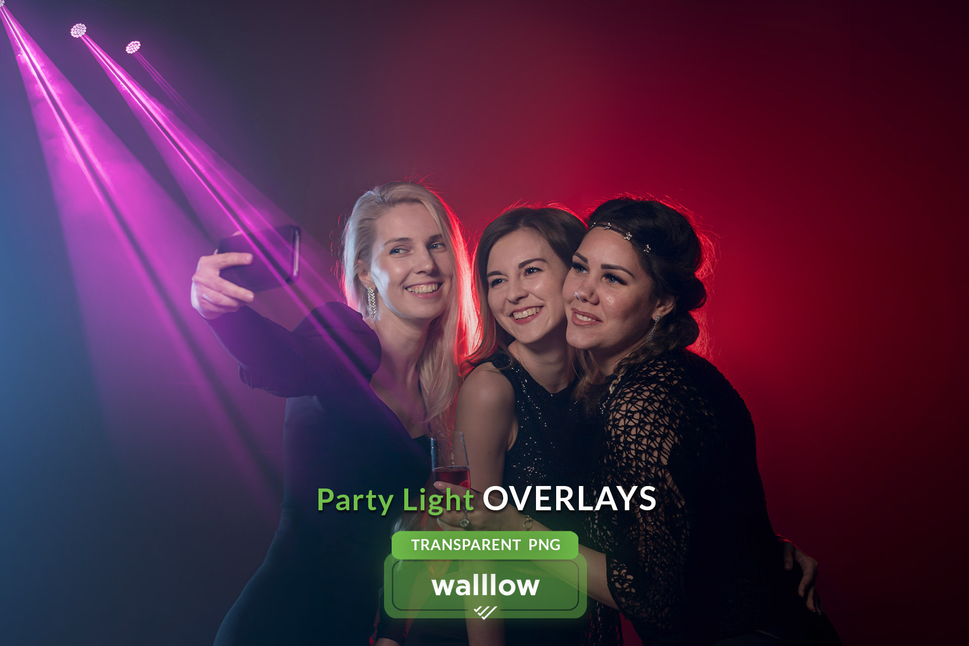 Party Lights png photo overlays, a Layer Style Add-On by Walllow Creatives