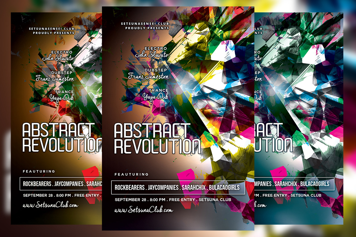 Abstract Revolution Flyer, a Flyer Template by KiraYamato Design Studio