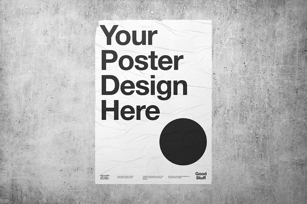 Wheatpaste Poster Mockup, a Product Mockup by Good Stuff