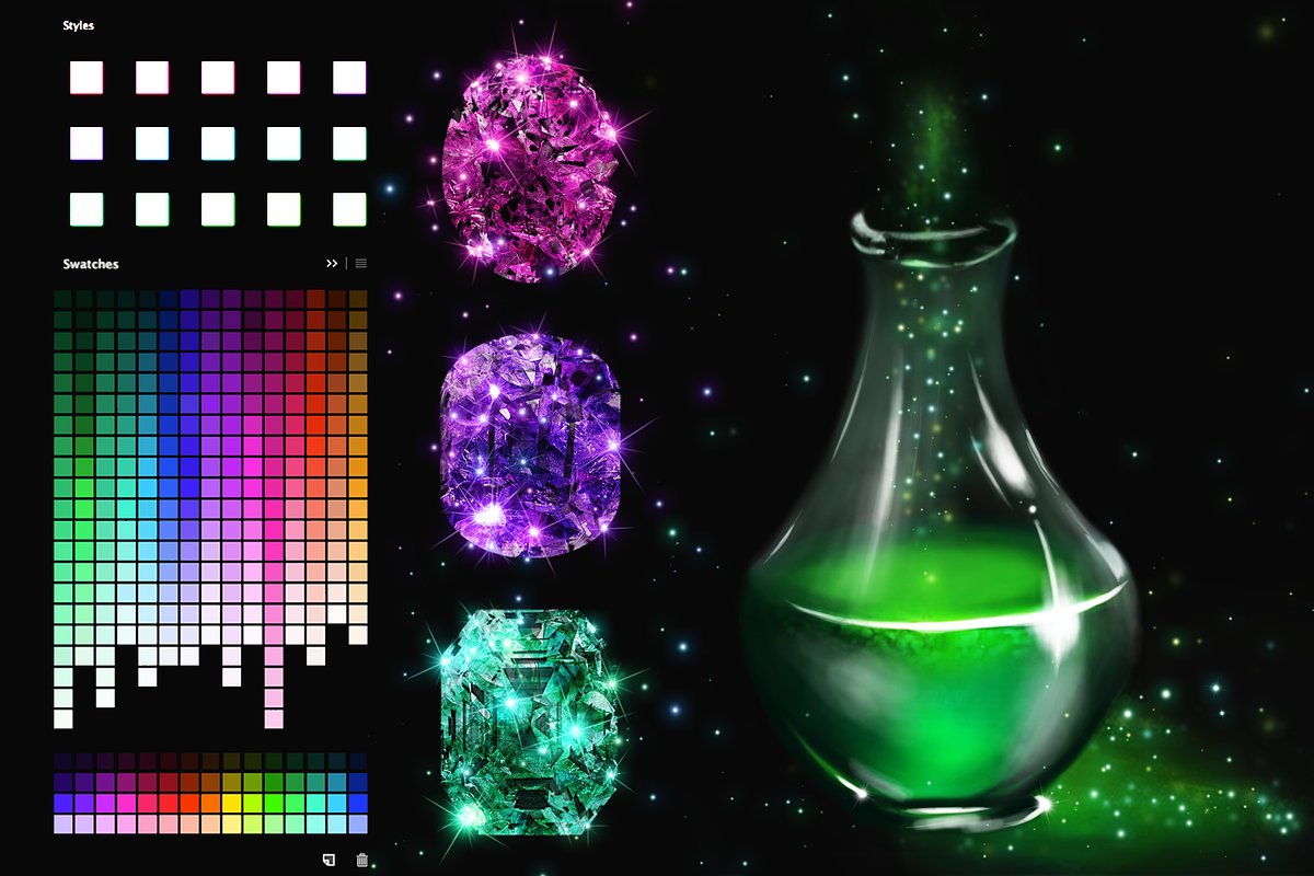 CartoonMagic Swatches for Photoshop, a Palette Add-On by FaeryDesign ...