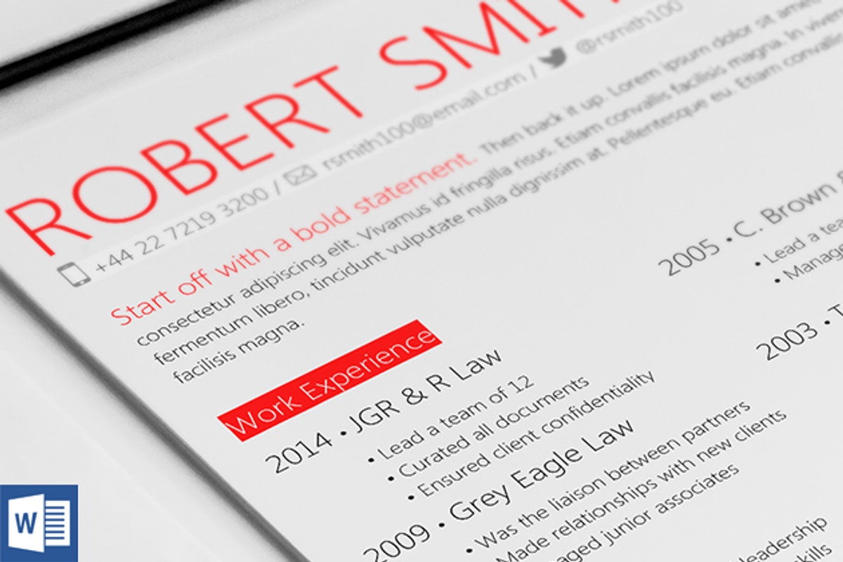 Highlight Resume Template, a Resume Template by 12 Resumes | Creative ...