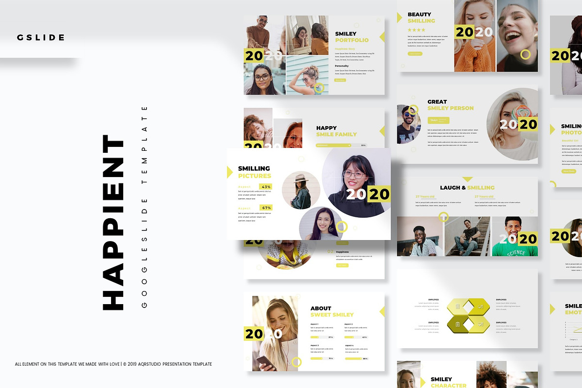Happient - Google Slides Template, a Presentation Template by AQR Studio