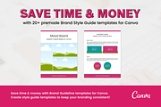Brand Style Guide Template for Canva, a Magazine Template by Fallon Gerst