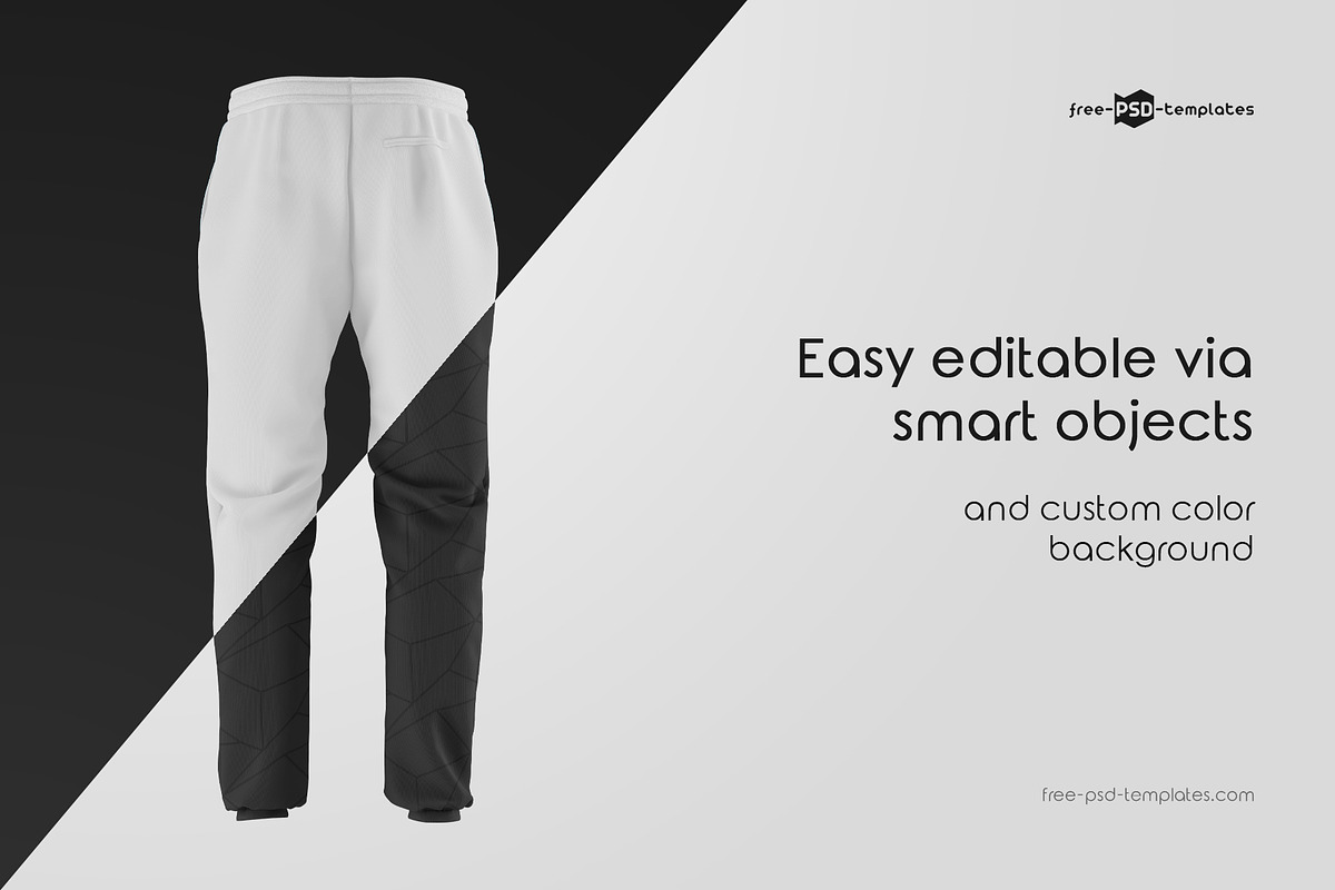 Men's Sport Pants Mockup, a Bottom Mockup by Free-PSD-Templates