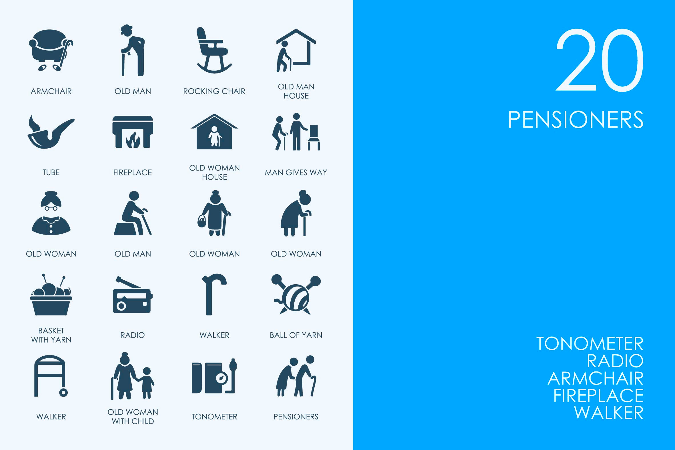 Pensioners icons, an Icon by Palau