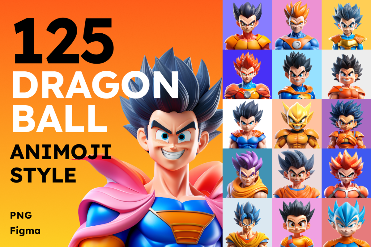 125 Animoji - Dragon Ball, a Characters & Person 3D Model by Digital Blood