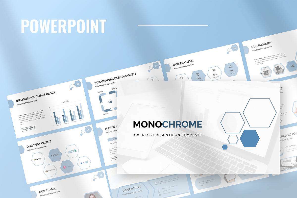 Monochrome - Powerpoint Presentation, a Presentation Template by TMint ...