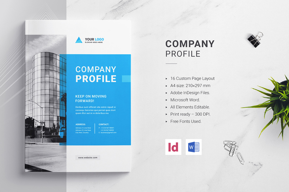 Company Profile Template, a Brochure Template by Creativity-Design
