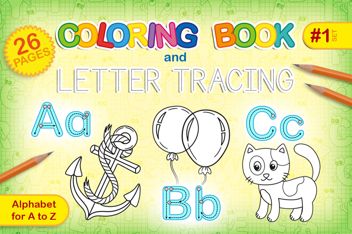ABC coloring book and letter tracing, an Education Illustration by ...