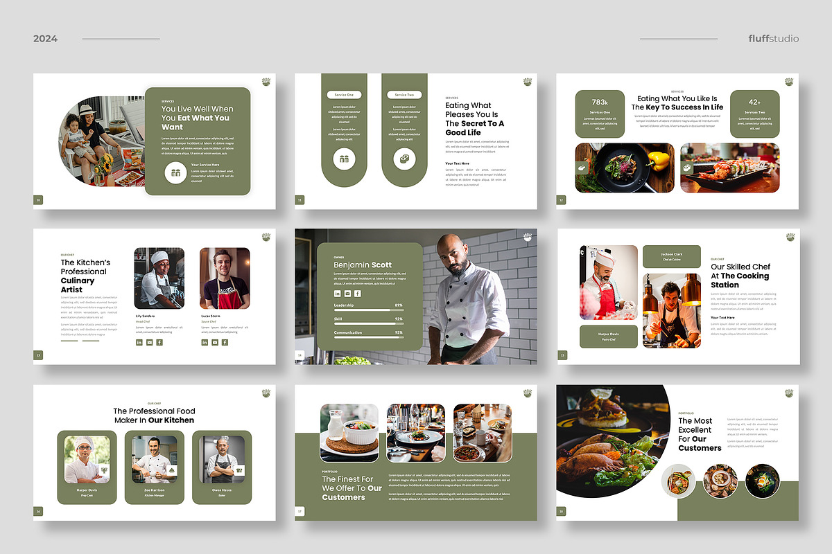 Food & Restaurant Powerpoint Template
